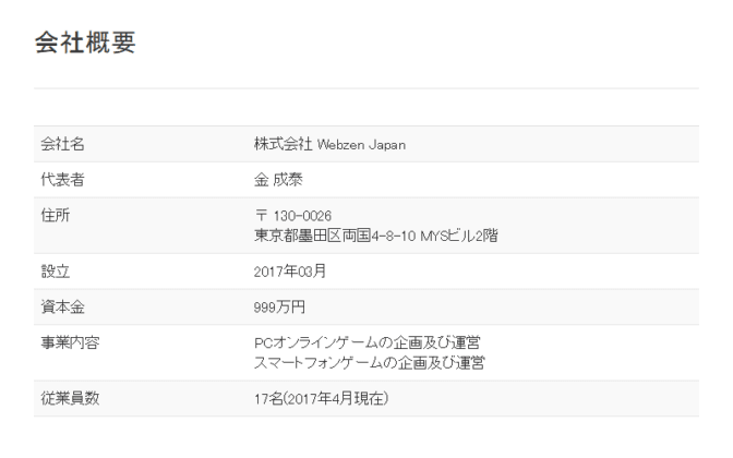 Webzen - Japan subsidiary formed to operate new PC and mobile games ...