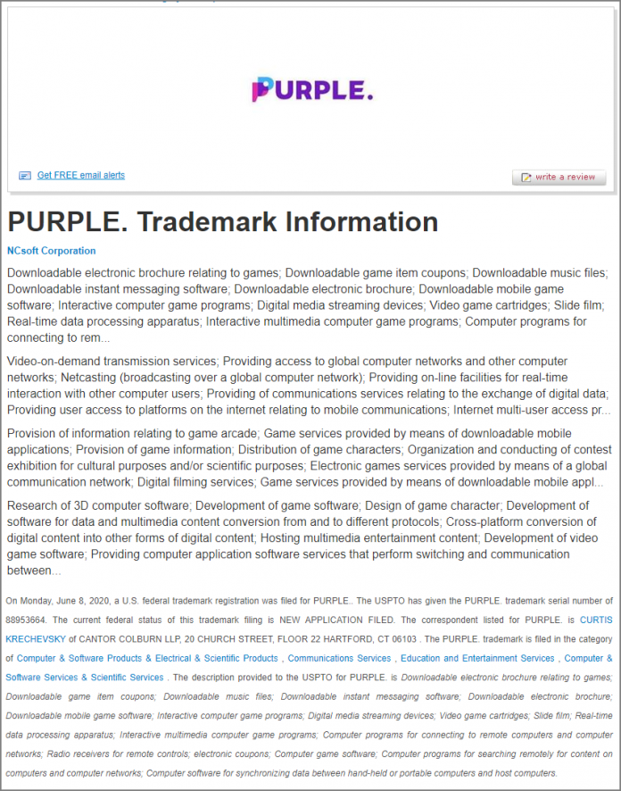 Purple - NCsoft is preparing cross-platform software for US market ...