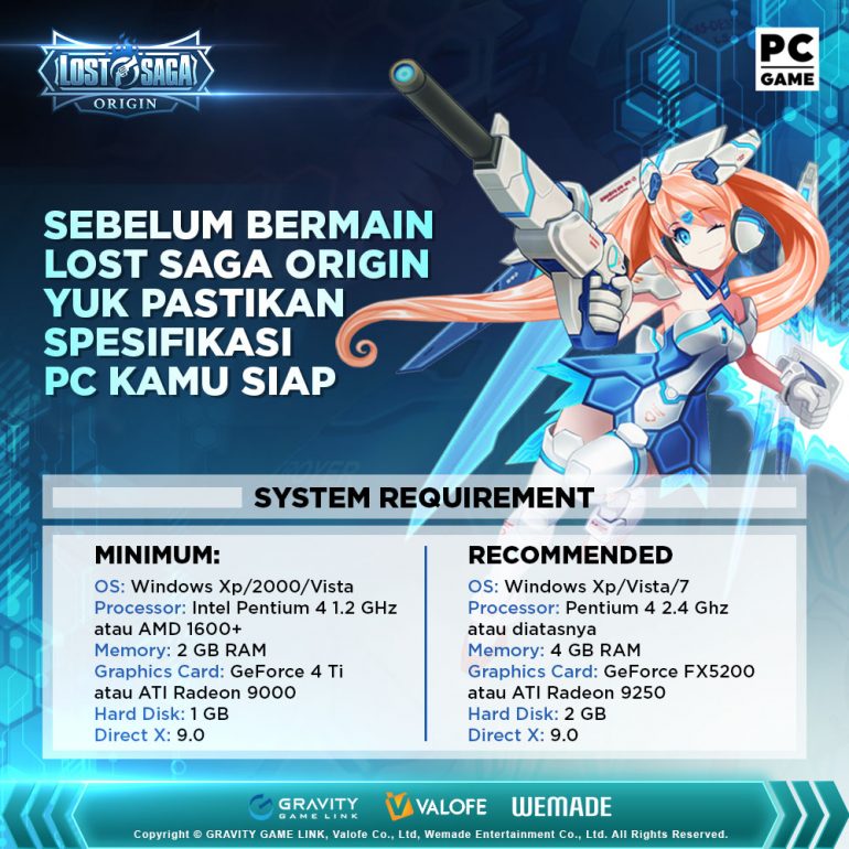 Inilah Spesifikasi Untuk Bermain Lost Saga Origin! - MMO Culture